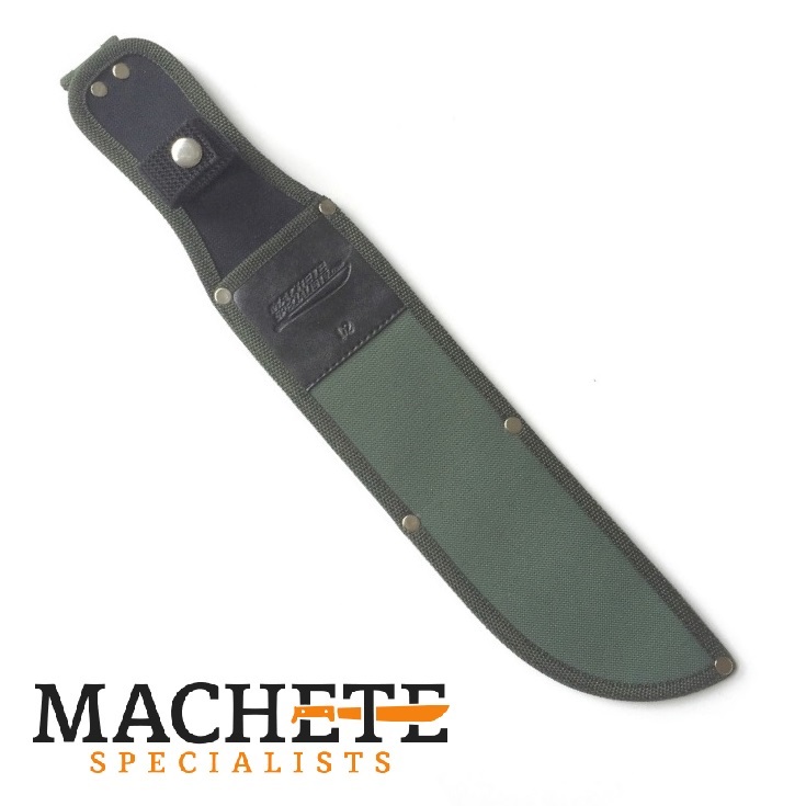Green Canvas 12 Inch Bush Machete Sheath - MacheteSpecialists.com