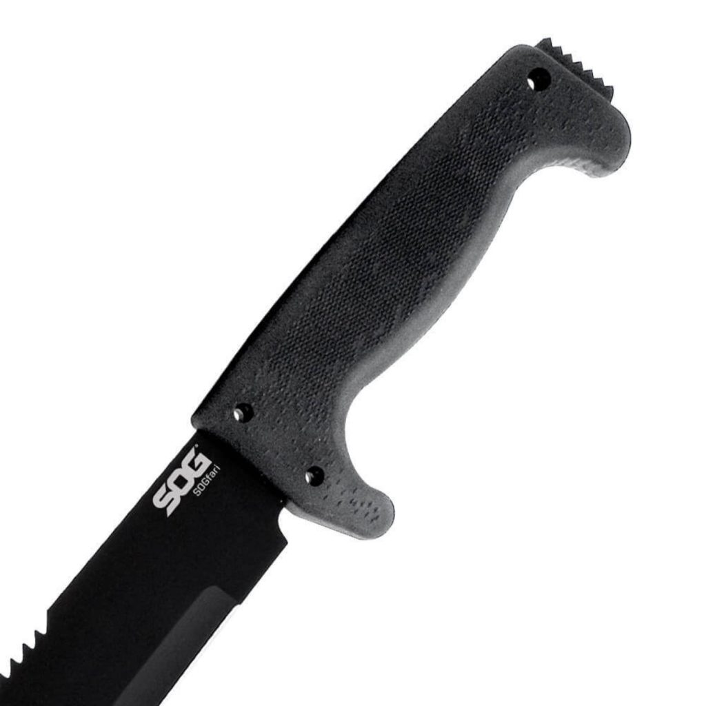 SOG 18 Inch Serrated Sogfari Machete with Sheath - MacheteSpecialists.com