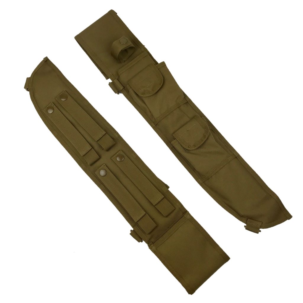 Brown Canvas 18 Inch MOLLE Compatible Bush Machete Sheath From Rothco ...